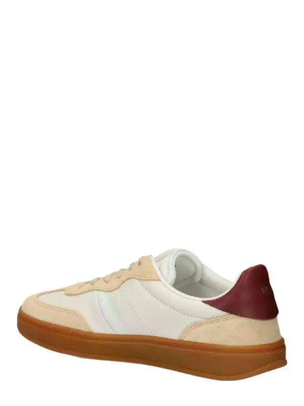 Tommy Hilfiger Suede Panelled Leather Sneakers - White