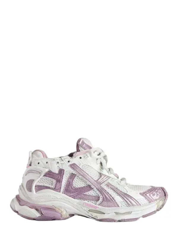 Balenciaga Runner Glitter Trainers - White