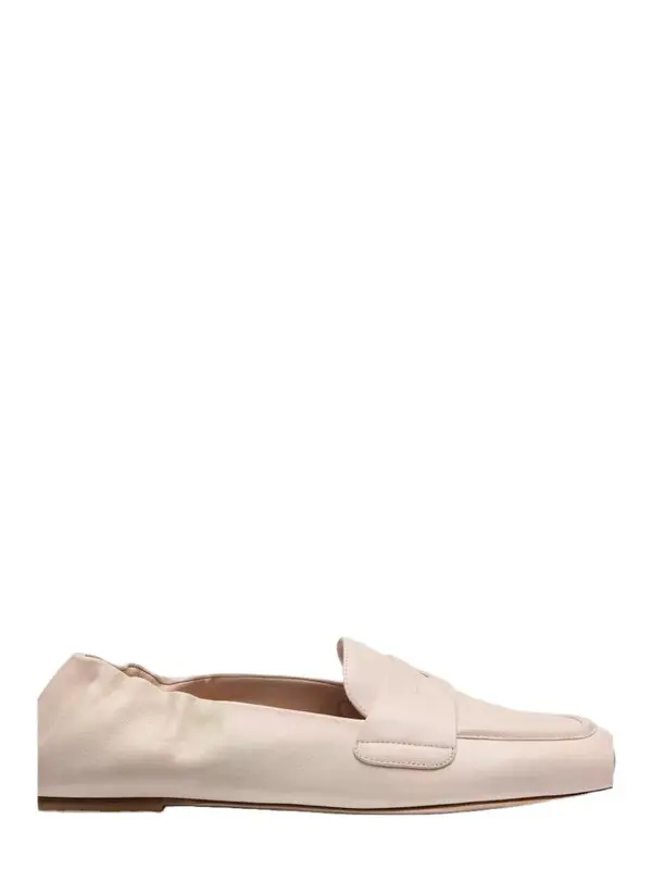 STUART WEITZMAN Bryant Elasticated Leather Loafers - Neutrals