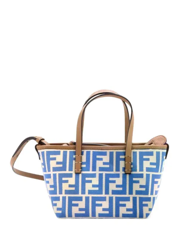 Fendi Zucca Jacquard Mini Satchel Tote - Blue