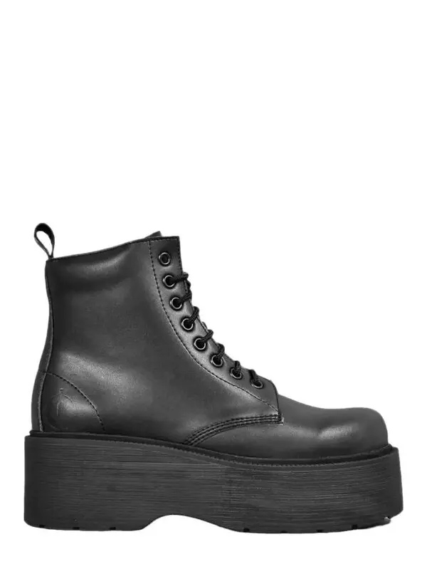 ALTERCORE Adara Platform Lace-up Boots - Black