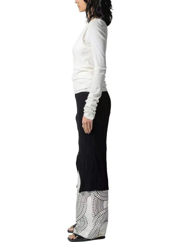MULLER OF YOSHIOKUBO Crinkled-effect Zip-fastening Midi Skirt - Red