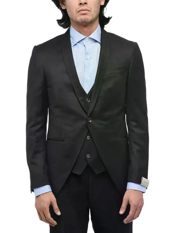 Corneliani Single-breasted Suit - Black