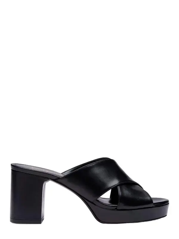 STUART WEITZMAN Dayna Crossover-straps Platform Sandals - Black