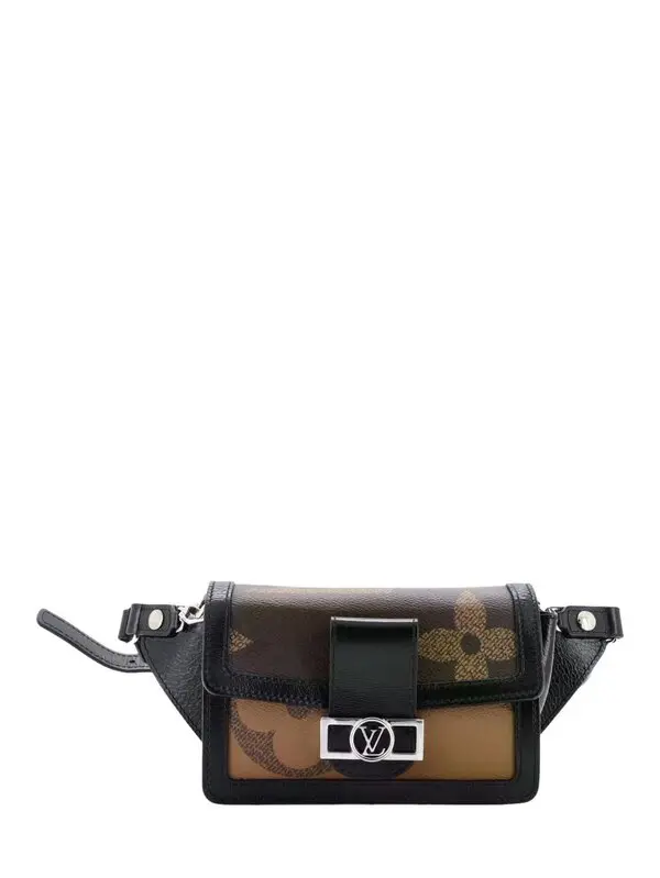 LOUIS VUITTON Dauphine Bumbag Reverse Monogram Giant Belt Bag - Black