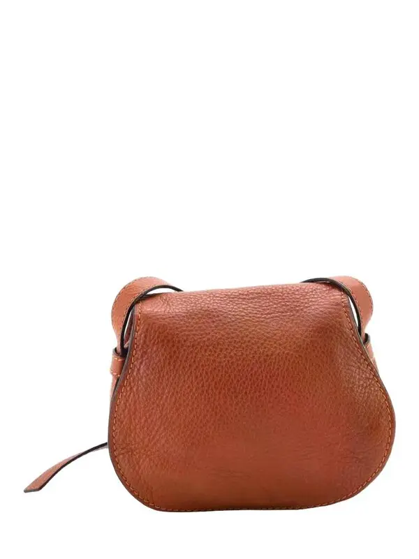 Chloé Marcie Leather Small Crossbody Bag - Brown