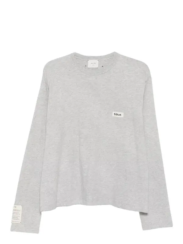 ALYSI Long-sleeved Crewneck T-shirt - Grey