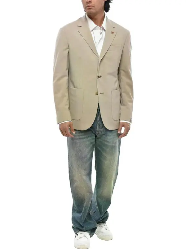 Corneliani Circle Pin-detail Blazer - Neutrals