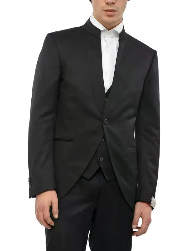 Corneliani Academy Three-piece Single-breasted Suit - Black