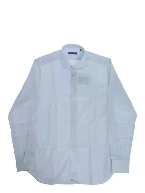 Corneliani French-collar Long-sleeve Shirt - Blue