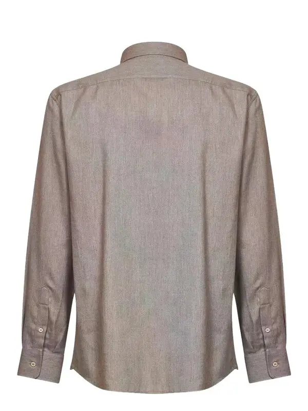 Brunello Cucinelli Spread-collar Button-down Shirt - Grey