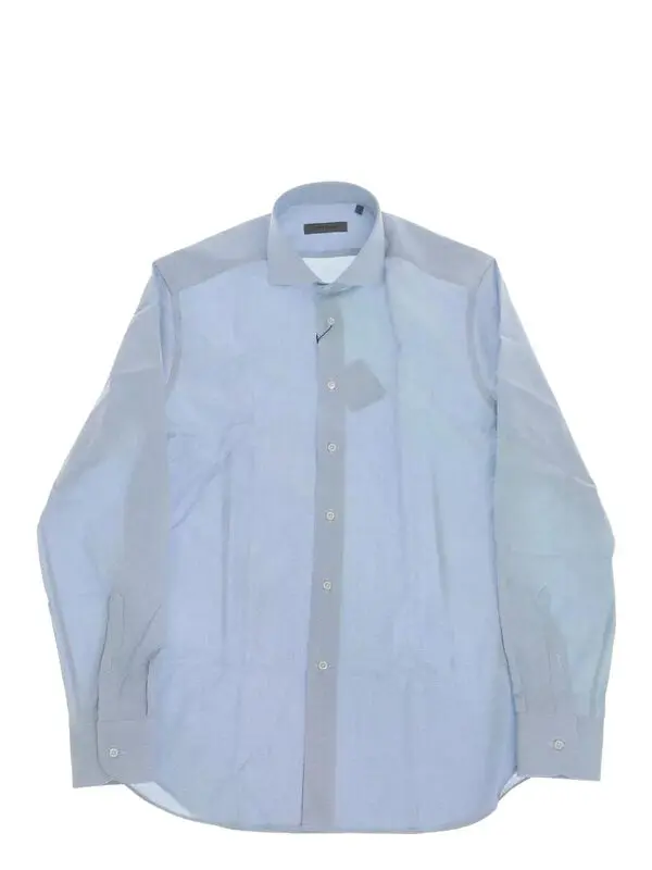 Corneliani French-collar Two-tone Shirt - Blue