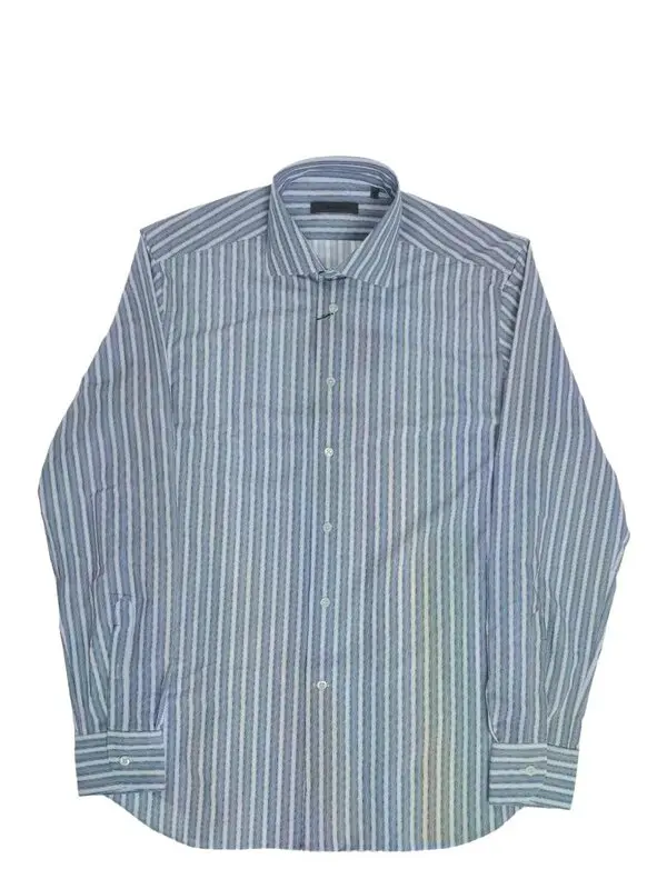 Corneliani Striped Long-sleeve Shirt - Blue
