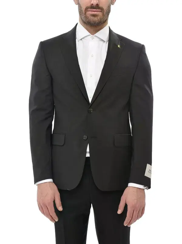 Corneliani Single-breasted Flap-pocket Blazer - Grey