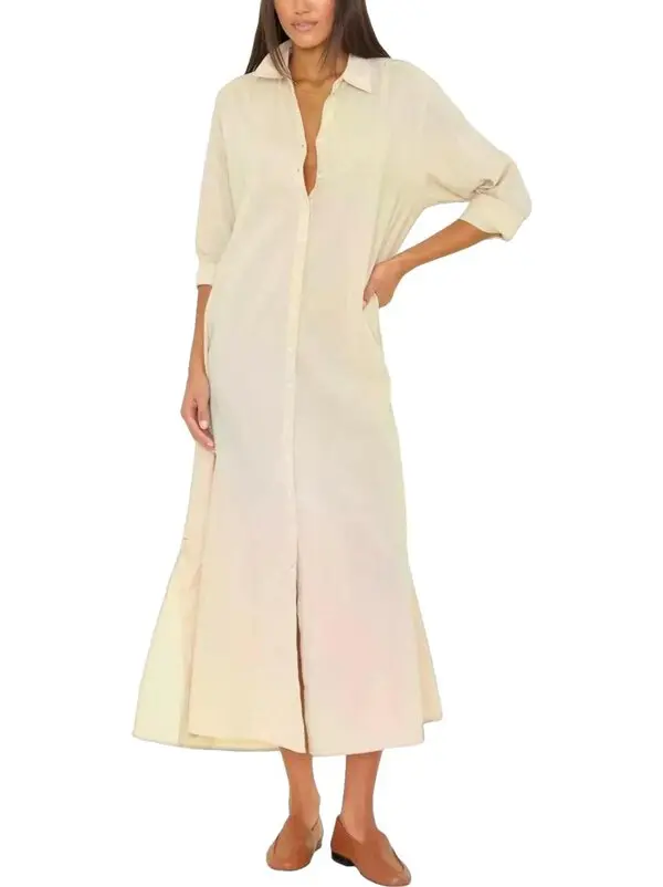 Xirena Boden Cotton-poplin Maxi Dress - Neutrals