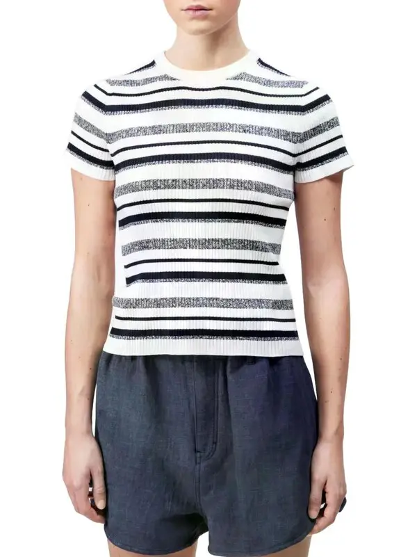 DRYKORN Striped Knitted T-shirt - Blue