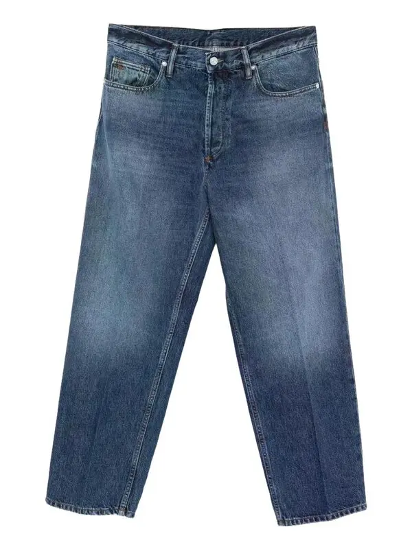 NINE:INTHE:MORNING Faded Effect Straight-leg Jeans - Blue