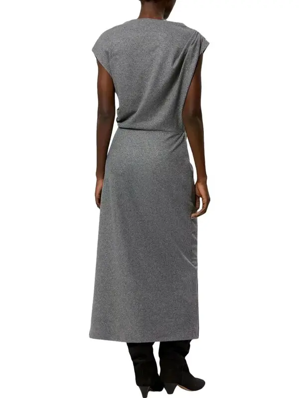 MARANT ETOILE Naerys Draped Midi Dress - Grey