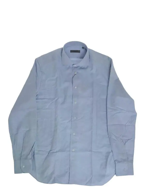 Corneliani French-collar Cotton Shirt - Blue