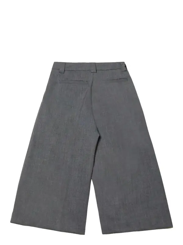 THELATEST Pleated Wide-leg Trousers - Grey