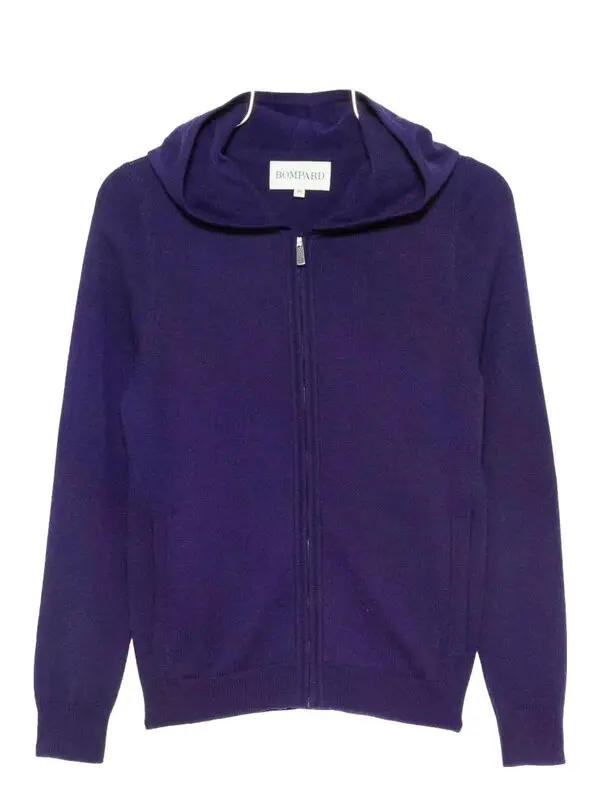Eric Bompard Cashmere Zip-up Cardigan - Purple