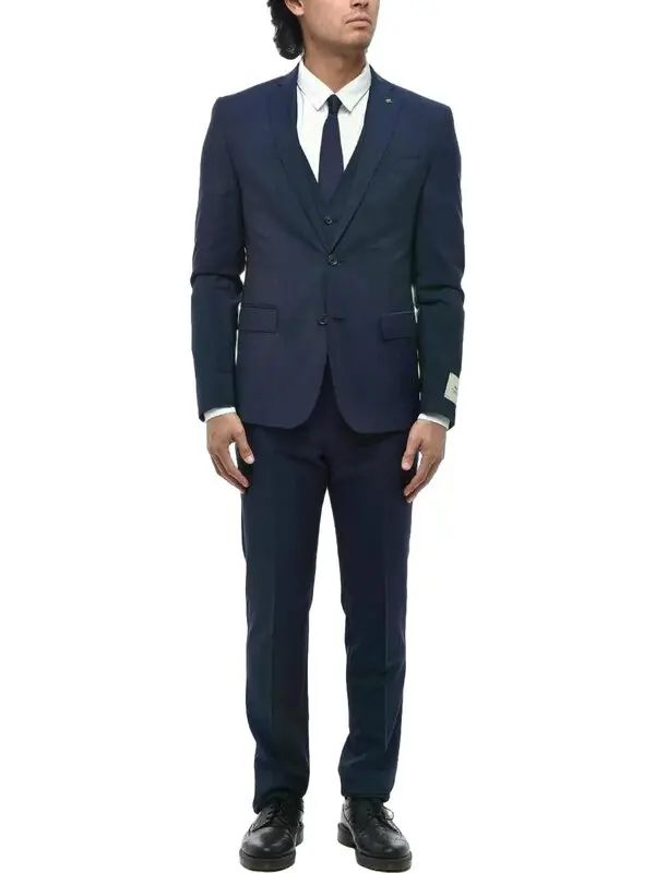 Corneliani Three-piece Single-breasted Suit - Blue