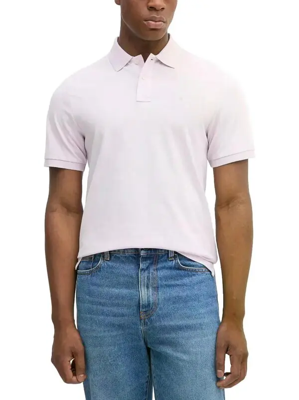 HACKETT LONDON Logo-embroidered Short-sleeve Polo Shirt - Pink