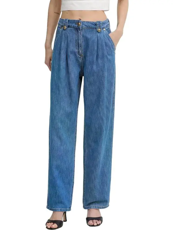 Luisa Spagnoli Allieva Pleated Waistband Jeans - Blue
