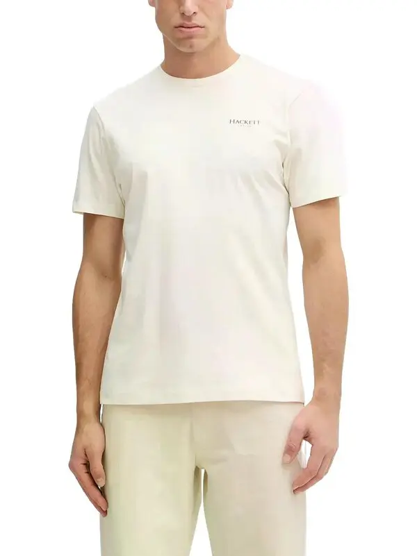 HACKETT LONDON Logo-print Short-sleeve T-shirt - Neutrals