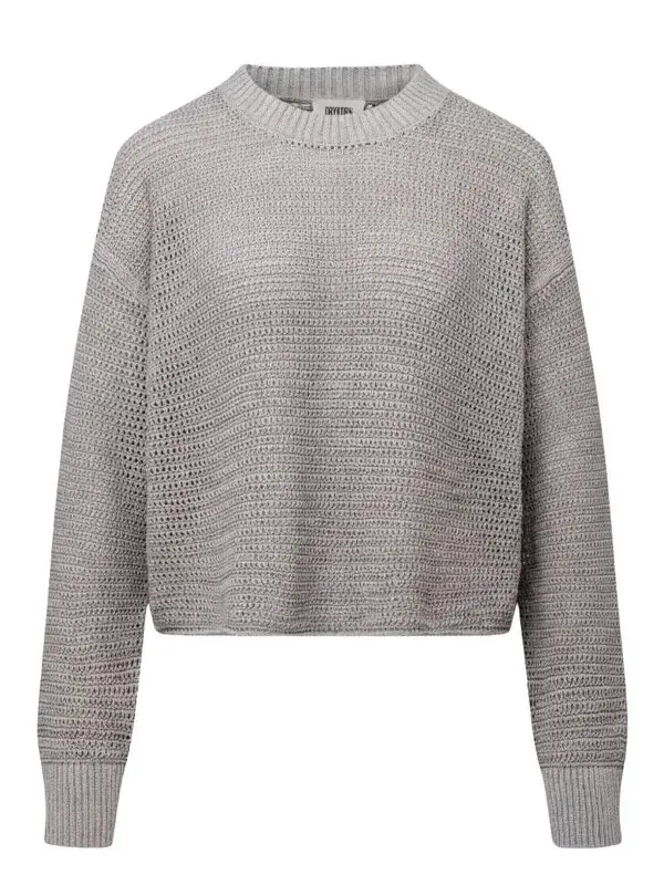 DRYKORN Open-knit Drop-shoulder Sweater - Grey