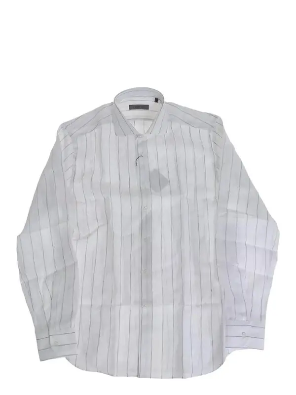 Corneliani Striped Linen Shirt - White