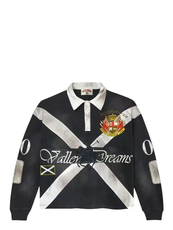 VALE FOREVER Stallion Rugby Polo Shirt - Black