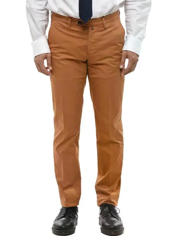 Corneliani Stretch-cotton Chinos - Orange