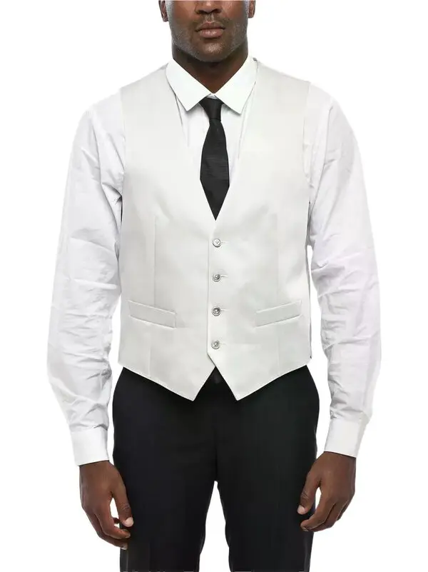 Corneliani V-neck Button-up Waistcoat - Neutrals