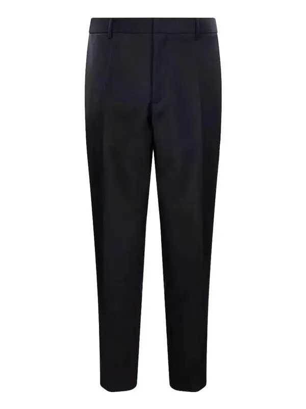 JIL SANDER Pressed Crease Tapered Trousers - Blue