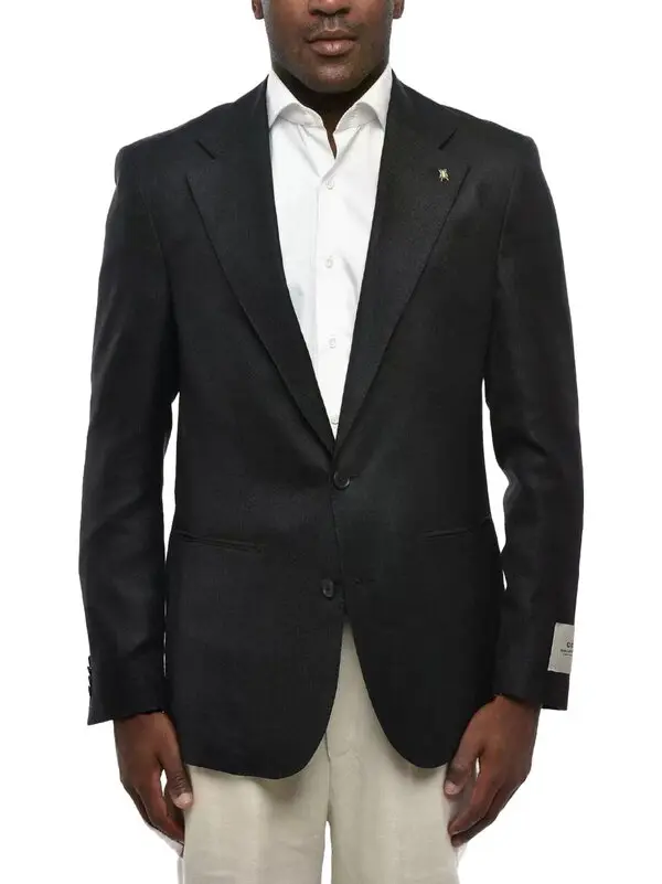 Corneliani Single-breasted Jetted-pocket Blazer - Black