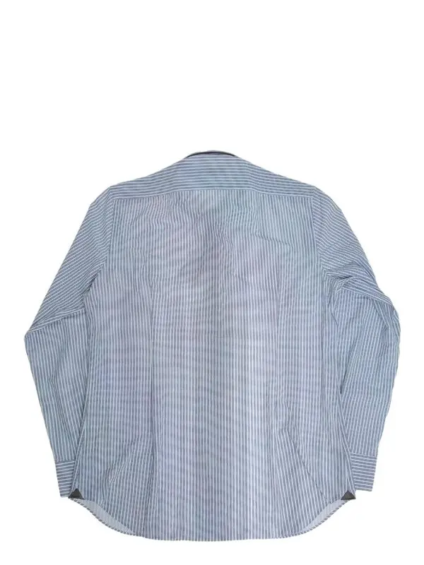 Corneliani Striped Wrinkle-free Shirt - White
