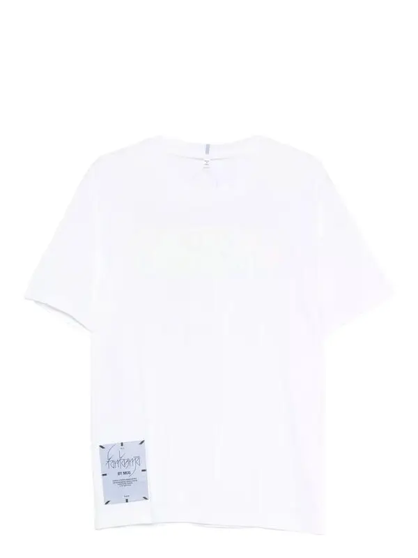Alexander McQueen Logo-patch Graphic-print T-shirt - White