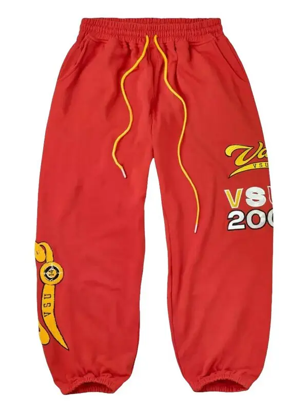 VALE FOREVER Forever Public Drawstring Track Pants - Red