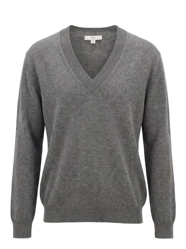 Malo V-neck Cashmere Sweater - Grey