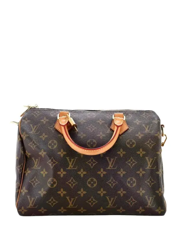 LOUIS VUITTON Speedy Bandouliere Bag Monogram Canvas 30 Shoulder Bag - Brown