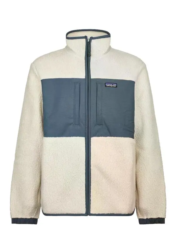 Patagonia Fleece Panelled Zip-up Jacket - Neutrals