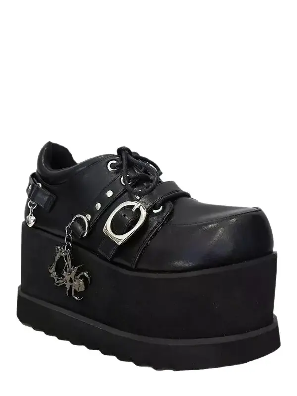 ALTERCORE Elva Stud-embellished Platform Pumps - Black