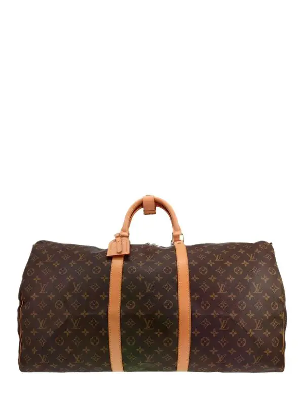 LOUIS VUITTON 1999 Monogram Keepall 60 Travel Bag - Brown