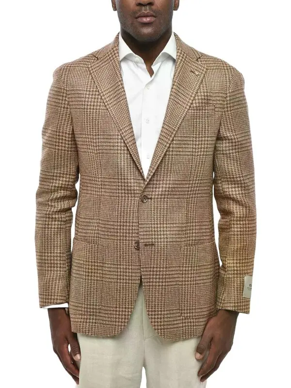 Corneliani Houndstooth Single-breasted Blazer - Neutrals