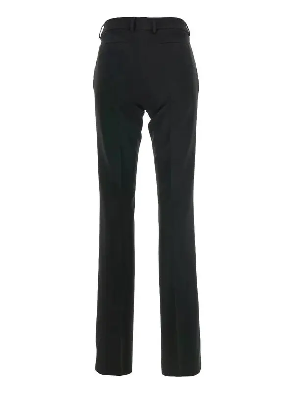 PT TORINO Pressed Crease Belt-loop Trousers - Black