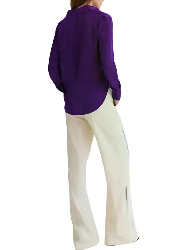 FRAMBOISE Fremont Silk Shirt - Purple