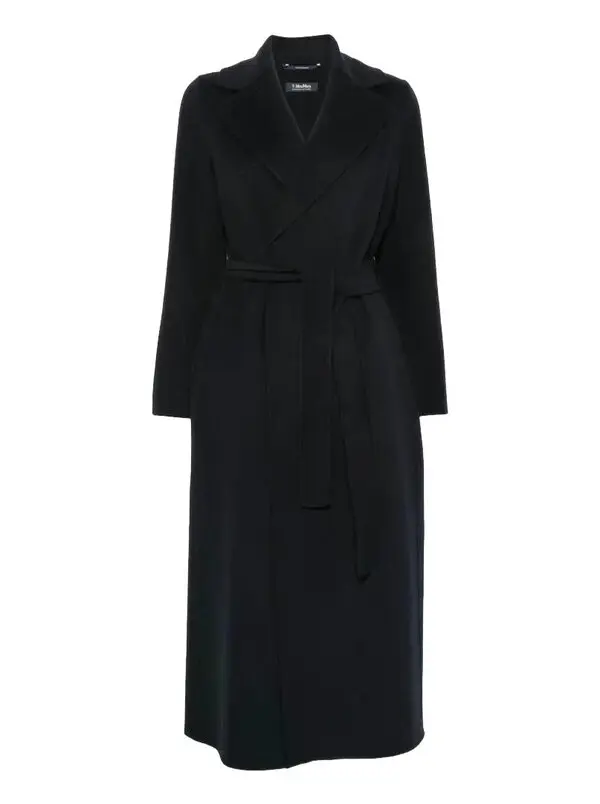 Max Mara Poldo Belted Coat - Blue
