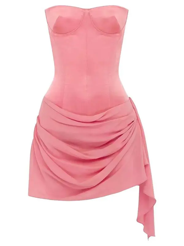 Alex Perry Draped Mini Dress - Pink
