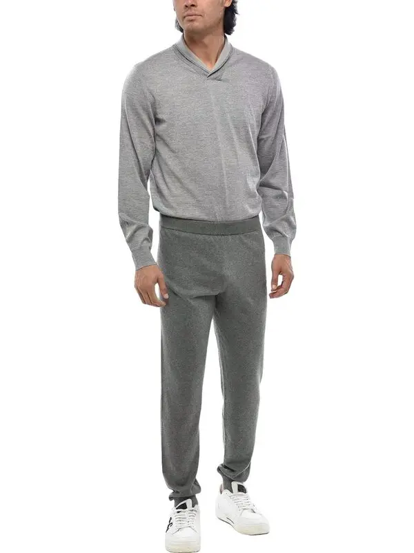 Corneliani Ribbed-waistband Track Pants - Grey
